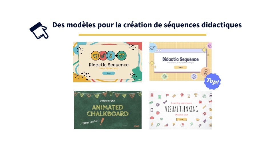 Des modèles pour la création de séquences didactiques | Genially