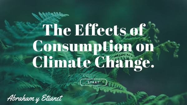 What are the effects of consumption on climate change?