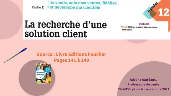 L'adhésion à la solution client | Genially