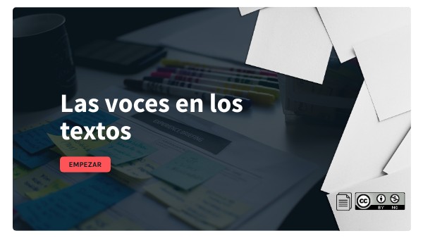 1era Parte. Las voces en los textos. | Genially