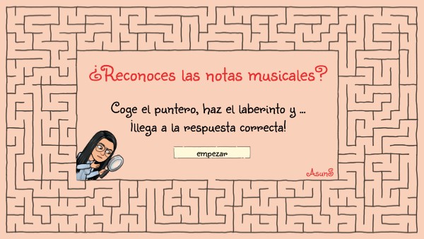 Laberinto notas musicales
