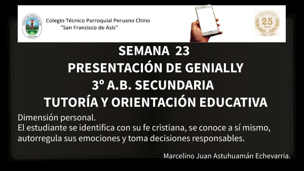 23ava semana TOE 3ro Secundaria PRESENTACIÓN DE GENIALLYE 2021