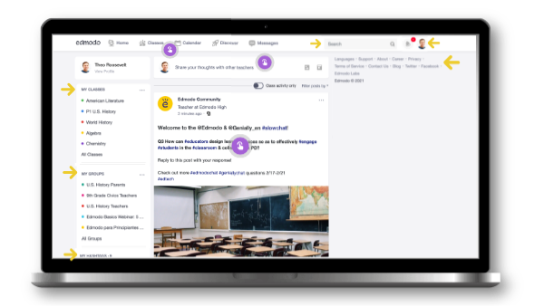 1.1 Welcome HOME on Edmodo!