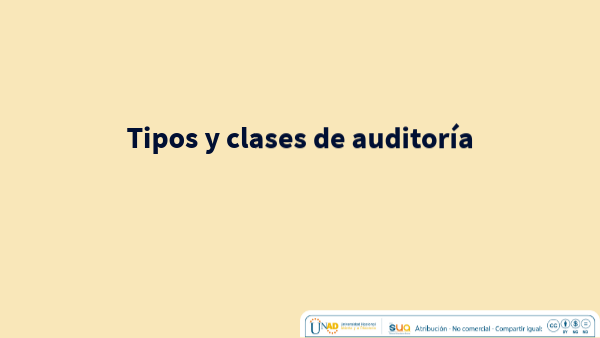 Tipos de auditorías