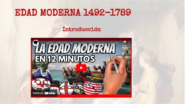 3º ESO EDAD MODERNA