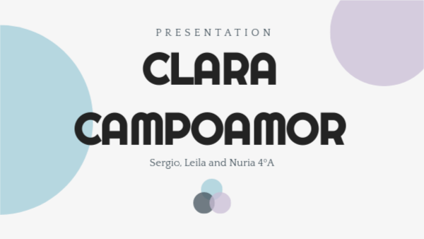 Clara Campoamor | Genially