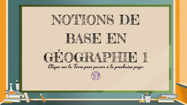 Notions de base 1 | Genially