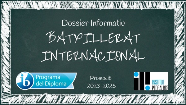 Dossier IB Institut Pedralbes 2023-2025 | Genially