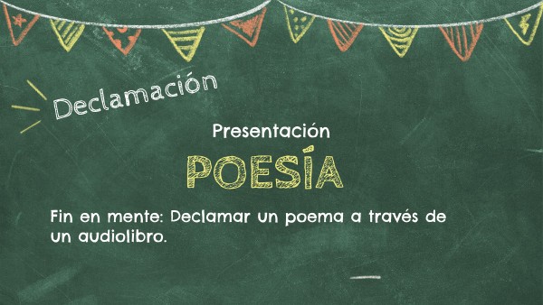 Proyecto Declamación | Genially