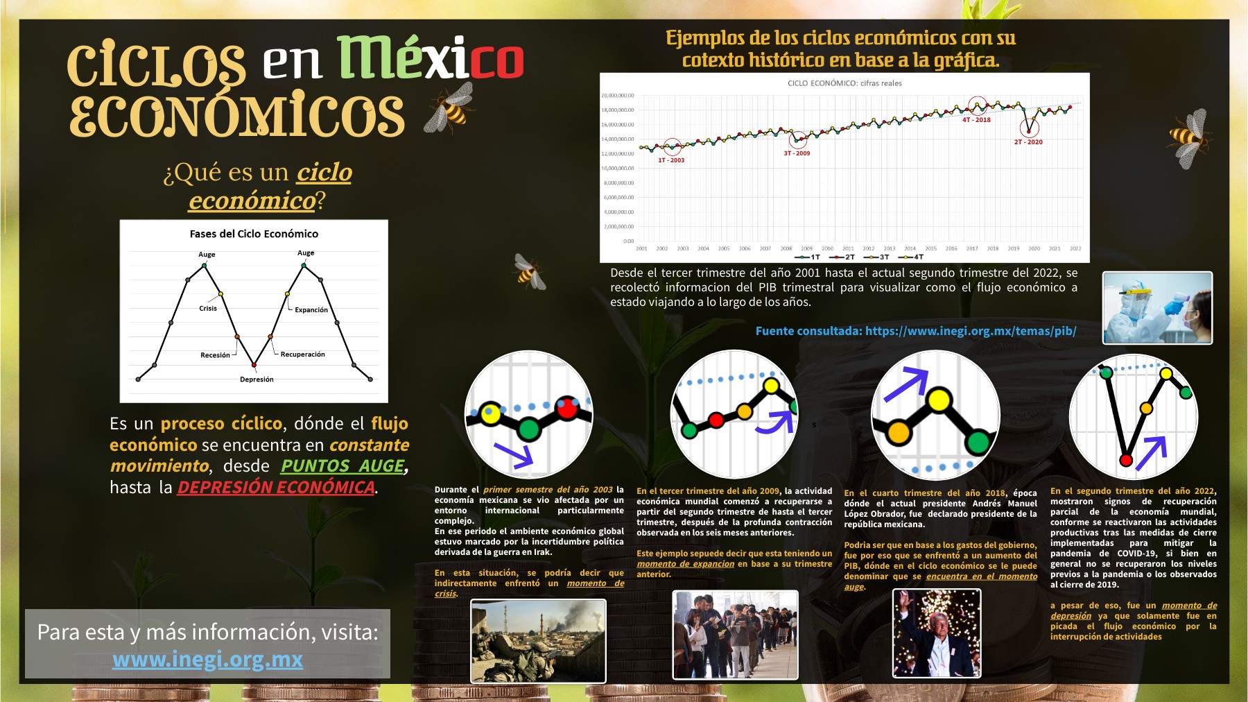 Infografía sobre los ciclos económicos | Genially