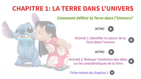 la terre dans l'univers 5e | Genially