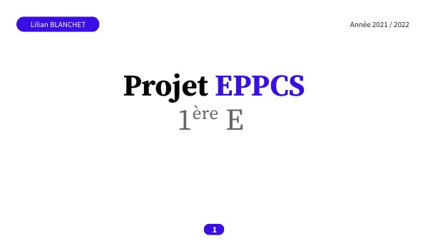 Lilian Projet EPPCS