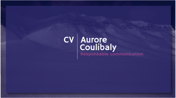 CV Aurore Coulibaly | Genially