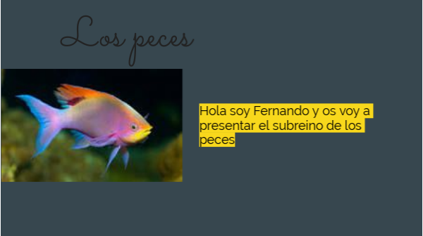 peces | Genially