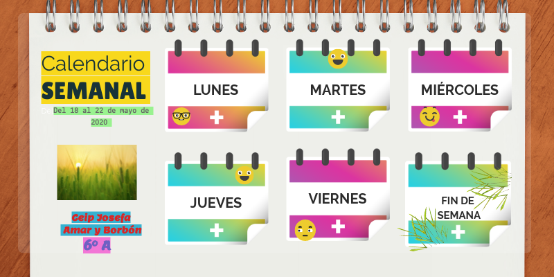 CALENDARIO DE TAREAS | Genially