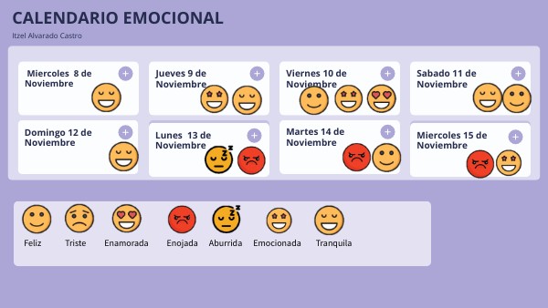 Calendario emocional