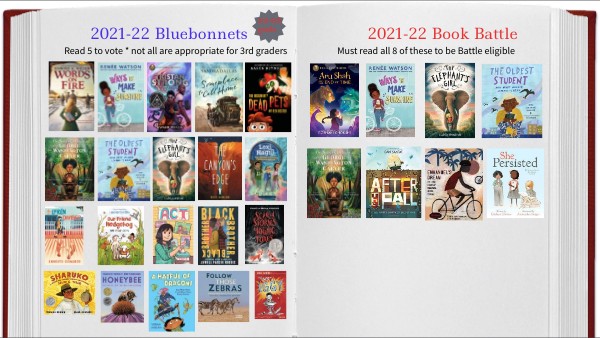 2021-22 Bluebonnet and Book Battle | Genially