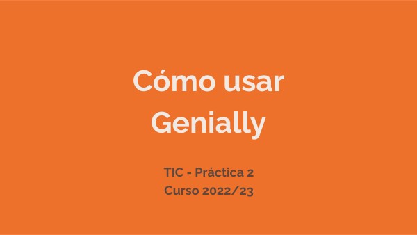 Cómo usar Genially