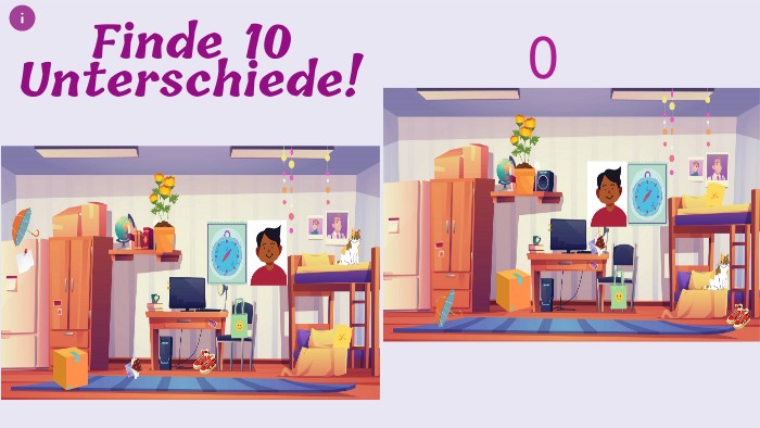 Finde 10 Unterschiede