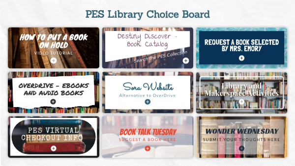 PES Library Choice Board | Genially