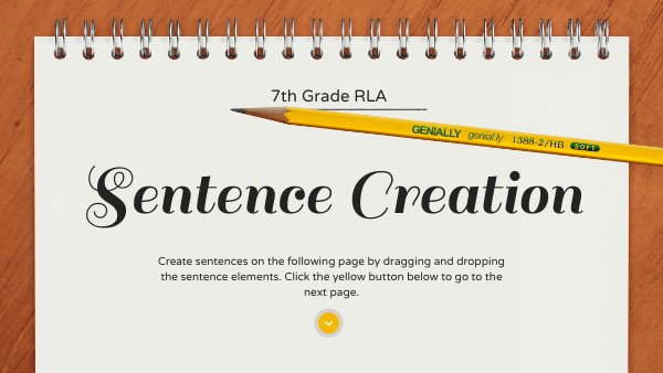 7th RLA: Sentence Creation | Genially