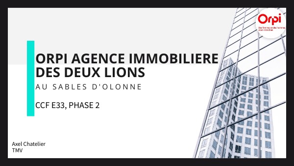 CCF E33 PHASE 2 ORPI | Genially