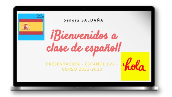 presentación de la clase de español 2021