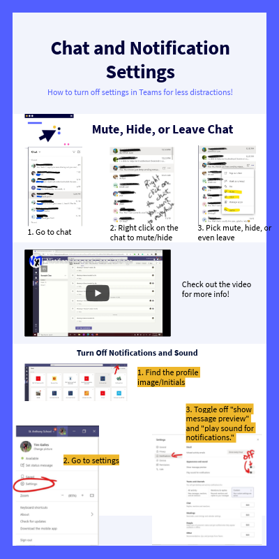 Chat and Notification Settings | Genially