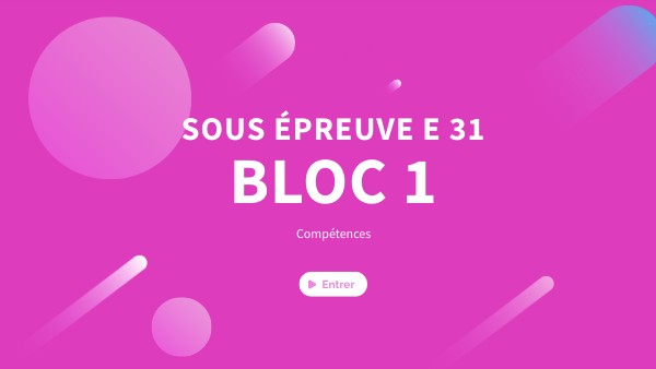 BLOC 1 | Genially