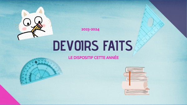 Devoirs Faits Juillet 2023