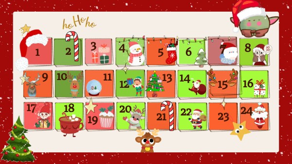Copie - Advent calendar - 3e advanced | Genially