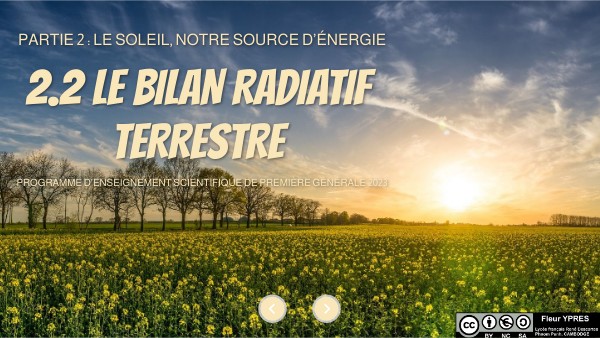 Le bilan radiatif terrestre _F.YPRES | Genially