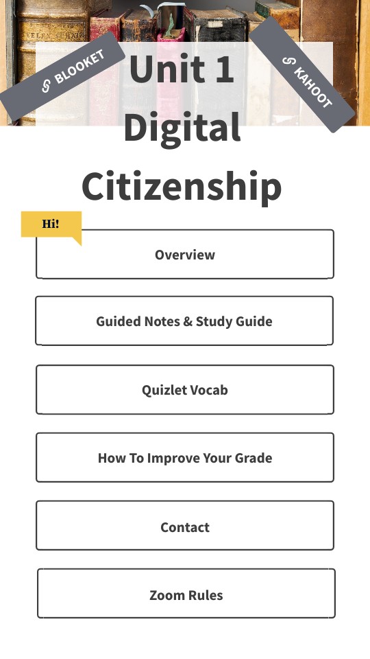 Old Unit 1 Digital Citizenship