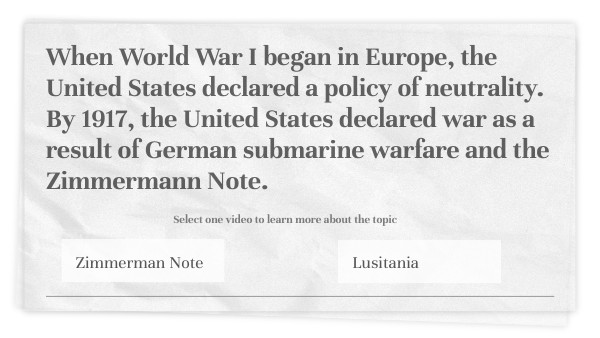 Zimmerman Note and Lusitania