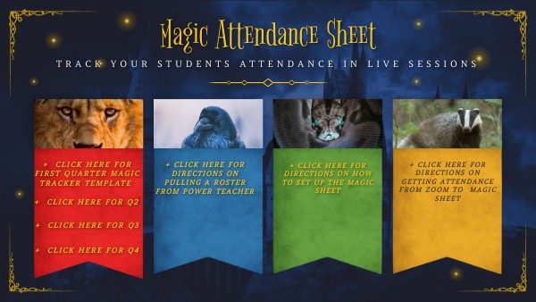 Magic Sheet for Attendance | Genially