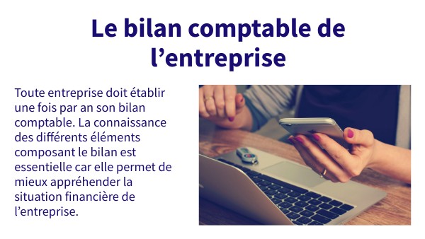 Bilan comptable | Genially