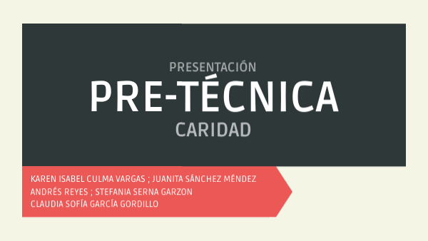 PRE-TÉCNICA | Genially