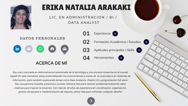 CV - Erika Natalia Arakaki