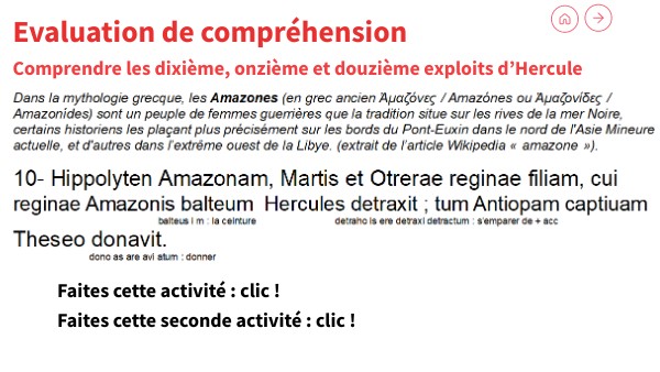 évaluation de compréhension