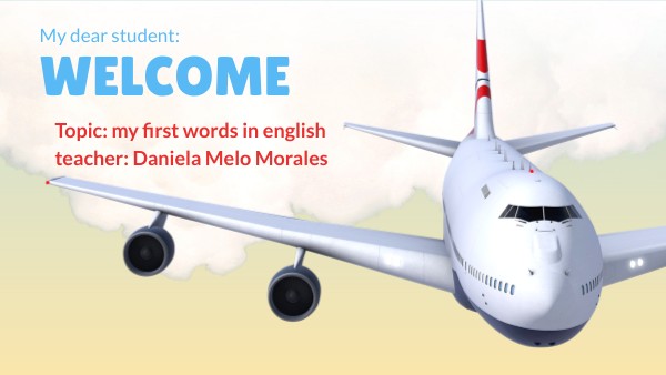 my first words in english | Genially