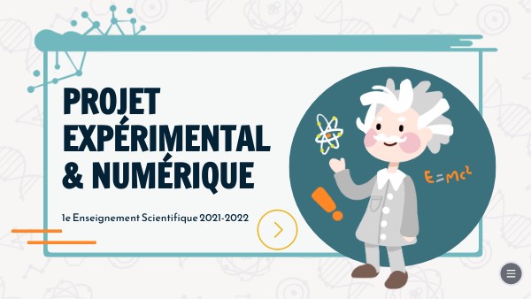 1G1 - Projet expérimental & numérique - 1e Ens. Scientifique | Genially
