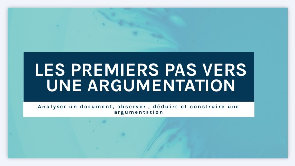 Argumentation | Genially