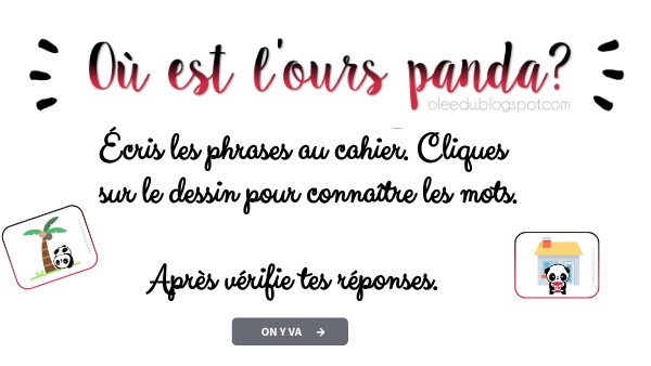 Où est l'ours panda | Genially