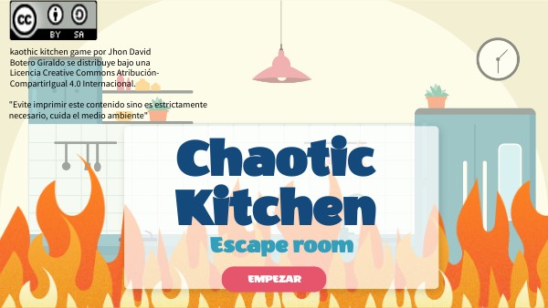 ESCAPE CHAOTIC KITCHEN | Genially