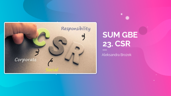 SUM GBE 23 CSR