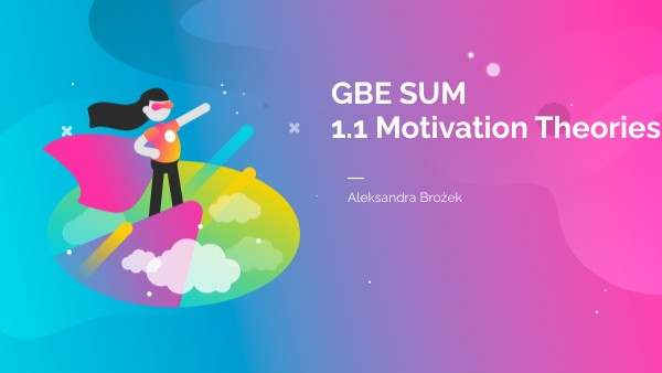 GBE N2 SUM 1.1. Motivation Theories | Genially