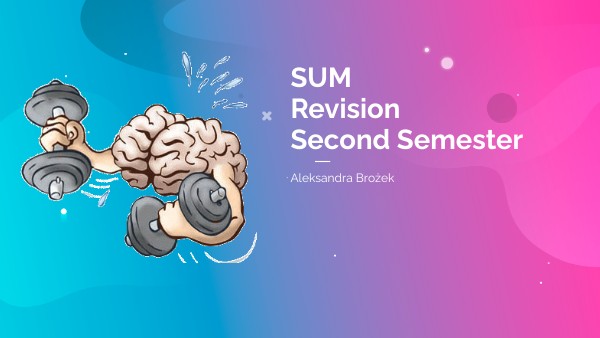 SUM Revision Second Semester