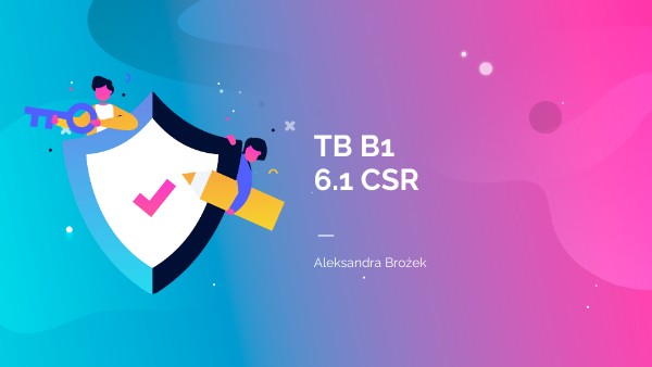 B1 6.1 Introduction to CSR