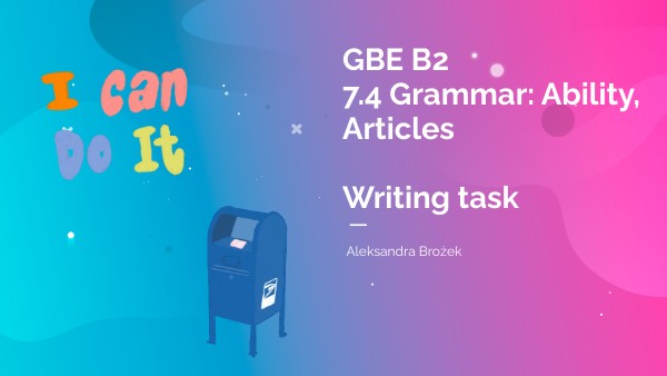 GBE B2 7.4 Ability Articles | Genially
