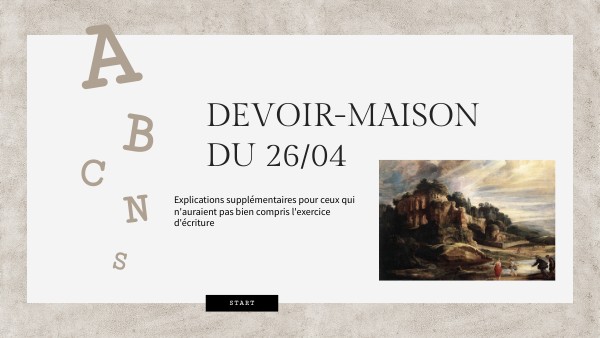 devoir maison du bellay | Genially